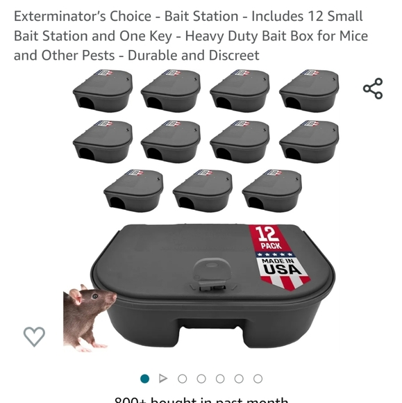 Other | 12 Small Bait Station And One Key Heave Duty Bait Box For Mice ...